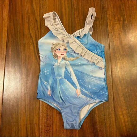 Disney | Swim | Disney Frozen Elsablue One Piece Bathingsuit | Poshmark